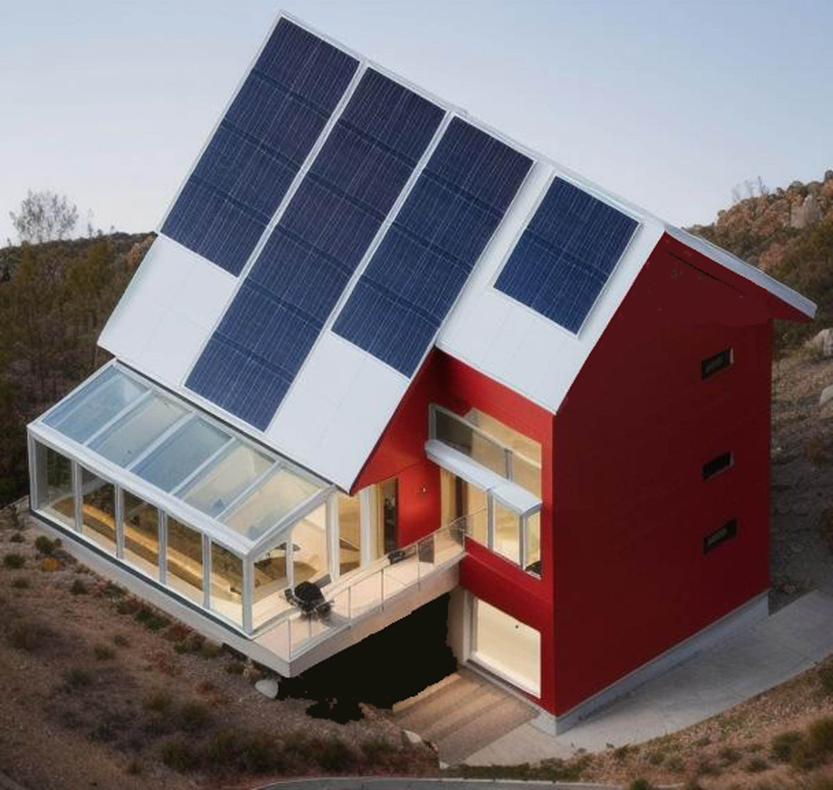 Solar Hybrid Home Plans – EcoHouse-plans.biz